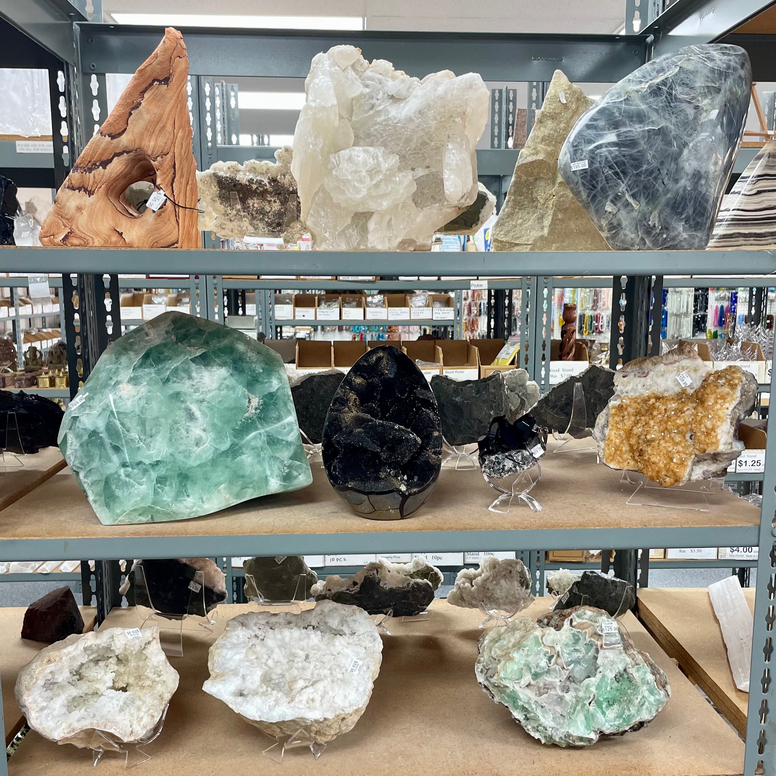Display Rocks & Crystals In-Store Only – Rock Barrell